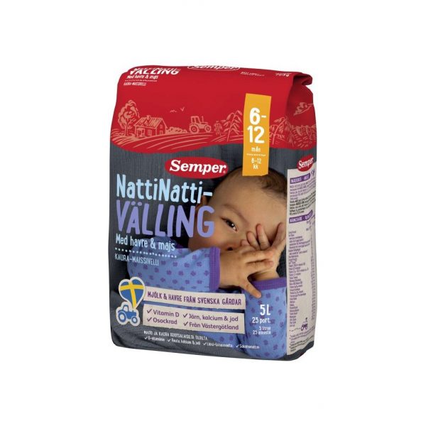 Semper Natti Natti Välling Havre & Majs 6M 5 L 森宝 瑞典晚安儿童谷物奶粉 – 裹一裹