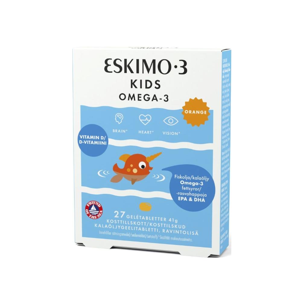 Eskimo-3 Kids Chewable 27 tabletter 爱斯基摩 儿童咀嚼鱼油 – 裹一裹