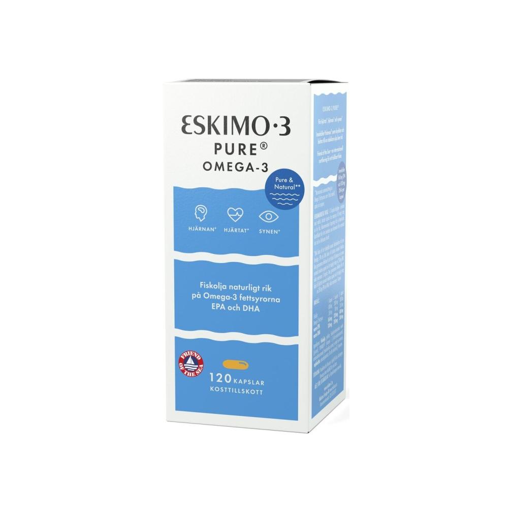 Eskimo -3 Pure 120 kapslar 爱斯基摩 成人胶囊鱼油 – 裹一裹