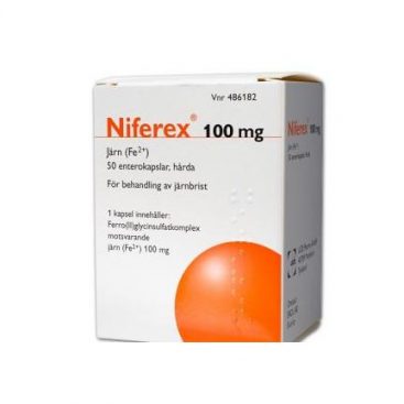 Niferex enterokapsel 100 mg, 50 st – 裹一裹